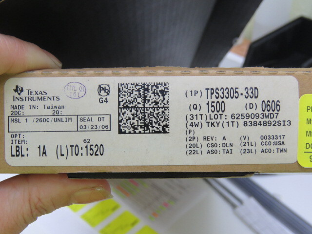 TI TPS3305-33D Qty of 77 per Lot IC Dual Supervisor 5V SOIC 8 | eBay