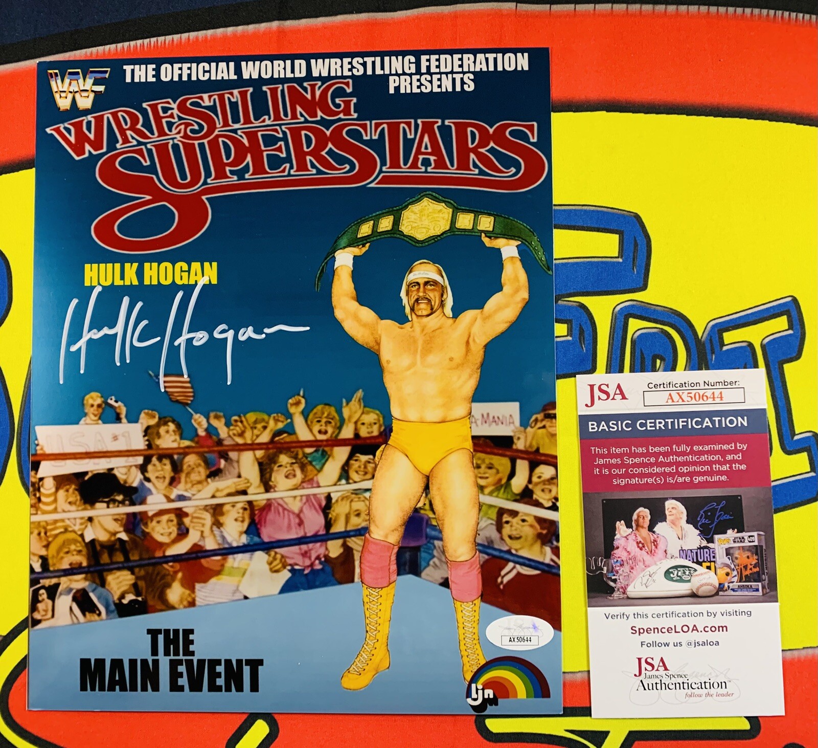 HULK HOGAN Autographed LJN POSTER Metallic 8x10 Photo JSA | eBay
