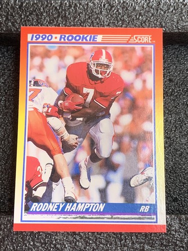 1990 Score Football Card #307 Rodney Hampton Rookie | eBay