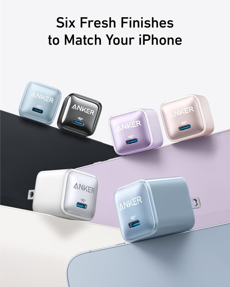 Anker Nano Pro Charger 20W USB C Adapter PIQ 3.0 for iPhone 16/15 ...