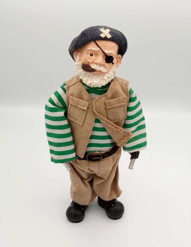 Vintage Lot of 4 Sea Captain Dolls Sailor Figures Pirates Nautical ...