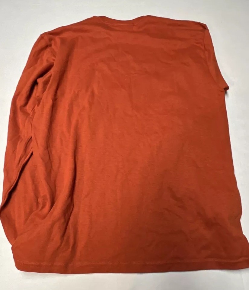 REALTREE Long Sleeve T-Shirt Bone Collector Camo Logo Dark Orange Mens ...
