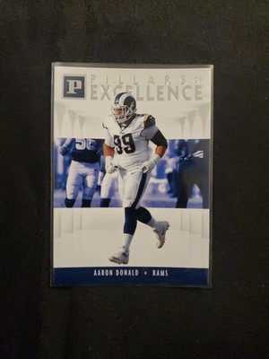 2018 Panini Pillars of Excellence #PI-AD Aaron Donald Los Angeles Rams ...