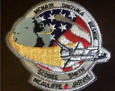 NASA Space Shuttle Challenger Last Crew Patch McAuliffe Scobee Onizuka Jarvis | eBay