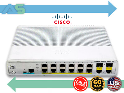Cisco Catalyst WS-C3560C-12PC-S 12-Port Managed PoE Ethernet Network ...
