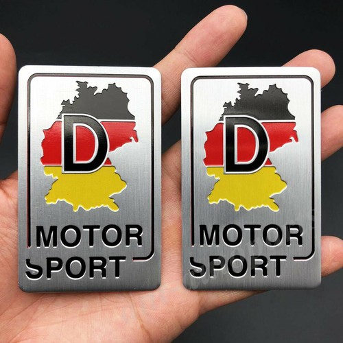 2x Germany Deutsch Flag Map Emblem Car Auto Badge Motor Sport Decals ...