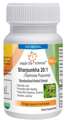 Tephrosia Purpurea Extract 20:1 Capsules Sharpunkha Detoxify Liver For ...