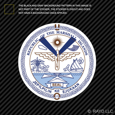 Marshallese Seal Sticker Decal Self Adhesive Vinyl Marshall Islands ...