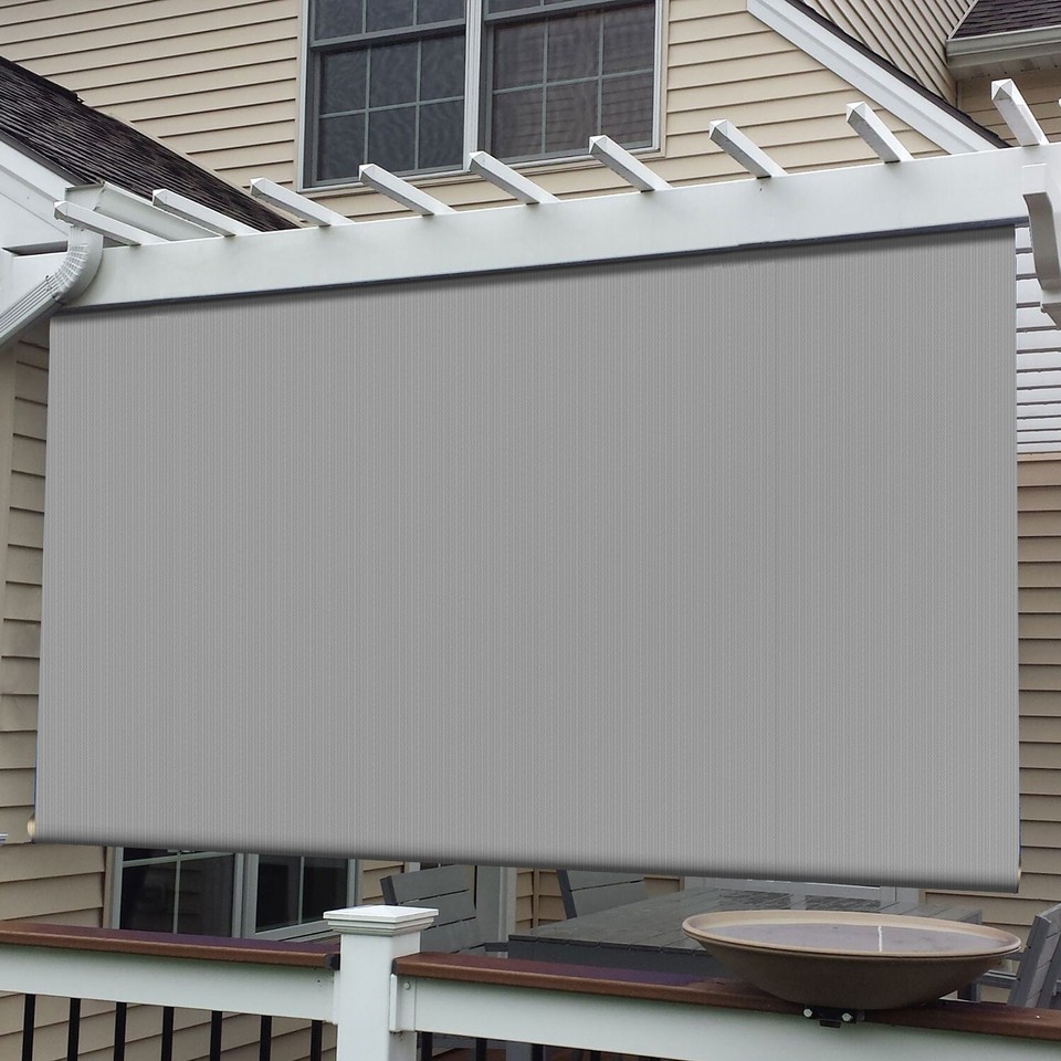 Roller up Shade Roller Shade Light Filtering Gazebo Porch Garden ...