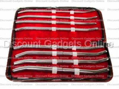 Hegar 8" CHROME Urethral Sounds 8pc Set Dilator (16 Sizes 3-19 ml ...