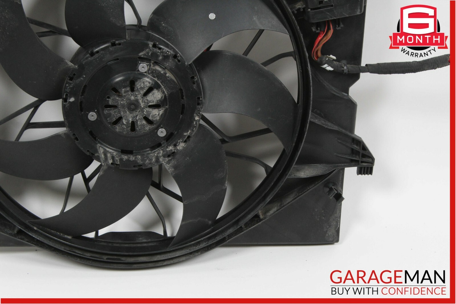10-13 Mercedes W221 S550 CL550 Engine Cooling Fan Shroud Motor Assembly ...