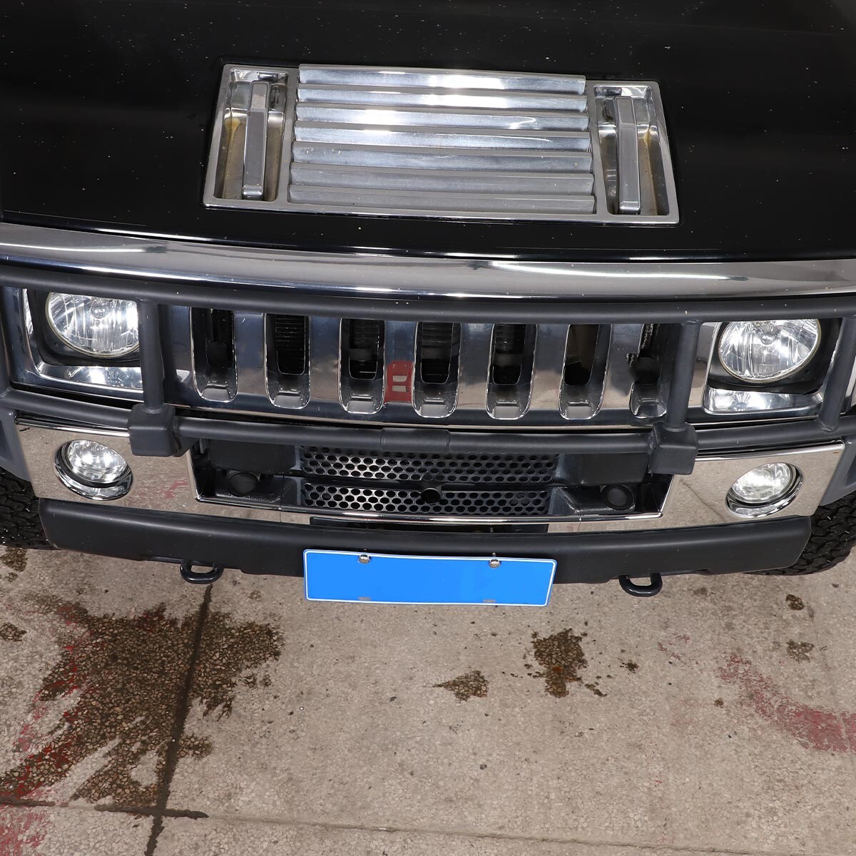 Fits 2003-09 Hummer H2 Front Bumper Panel Glossy Chrome Exterior Cover ...