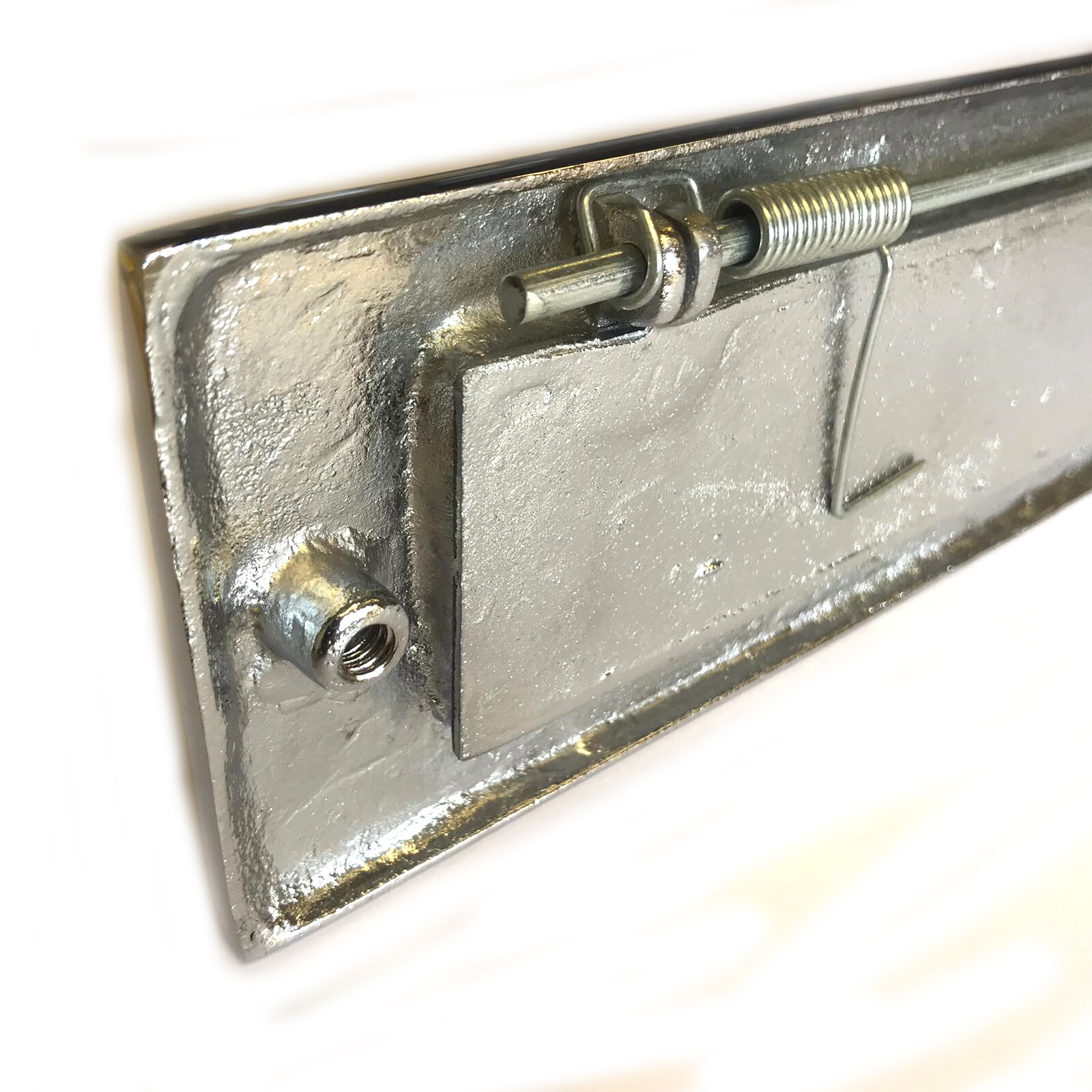 Letter Box Plate Chrome Brass Front Door External Postal Plate Cover ...