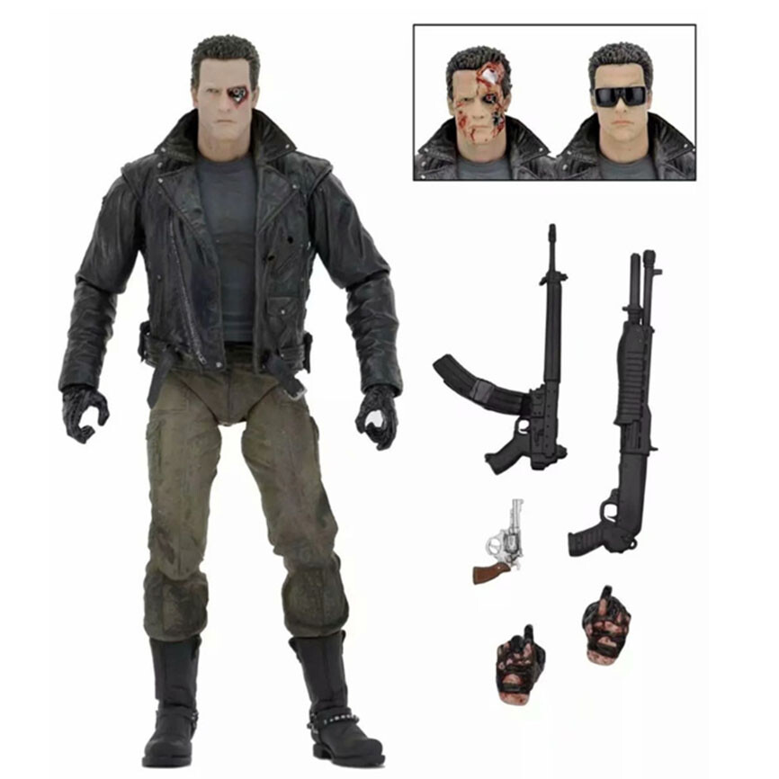 17cm NECA Terminator Ultimate Terminator Tech Noir T-800 Action Figure ...