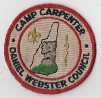 Camp Carpenter Daniel Webster Council BSA Patch RED Bdr. (SEWN) [CA3659 ...