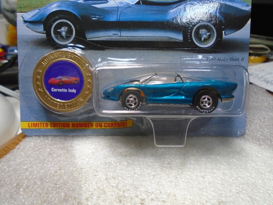 Johnny Lightning Classic Customs Corvette Indy Blue with Real Riders | eBay