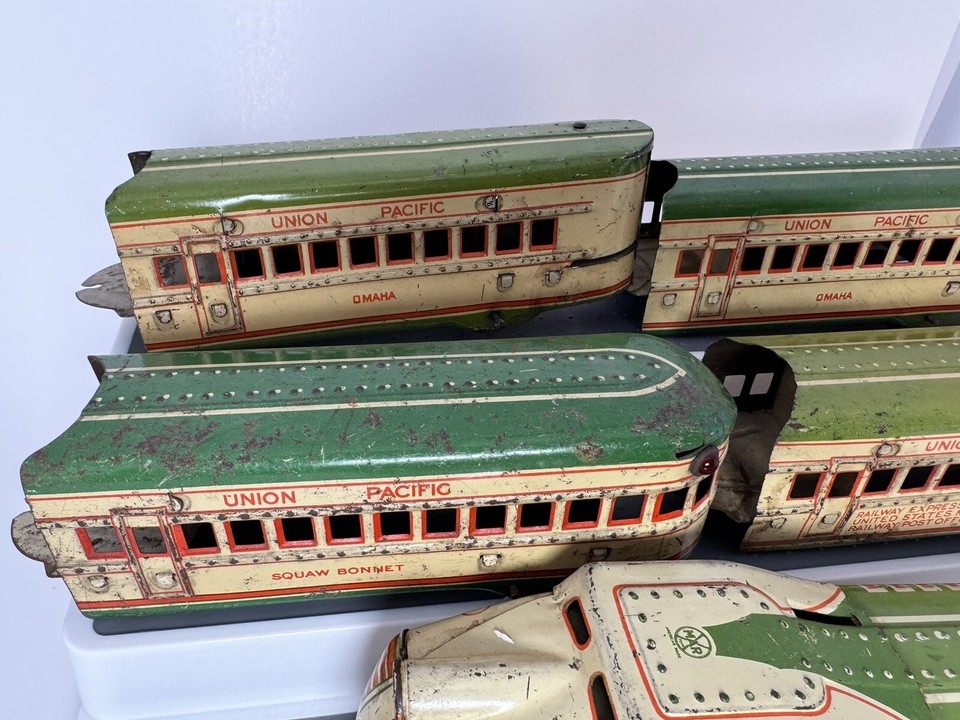 Vintage Union Pacific Railroad Stream Line Marx Toy Train Set | eBay