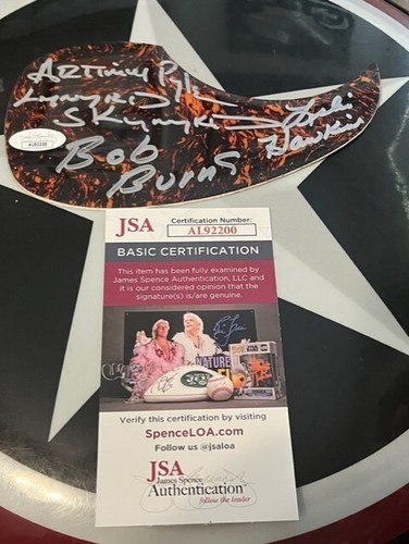 Lynyrd Skynyrd Signed Acoustic PG Artimus Pyle Bob Burns Leslie Hawkins ...