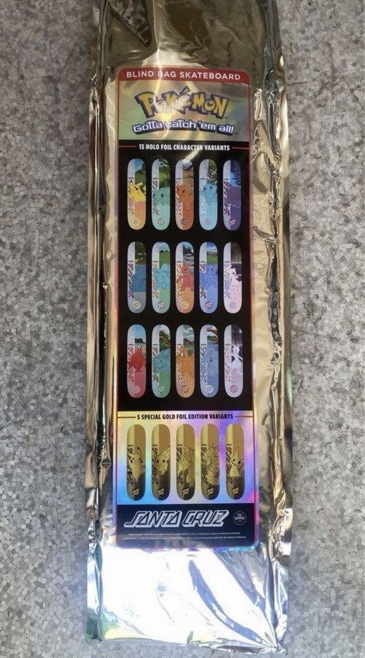 Santa Cruz Skateboard X Pokemon Deck Blind Bag Factory Sealed! | eBay