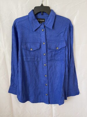 BP + Wildfang Shirt Women’s XS Blue Button Front New | eBay