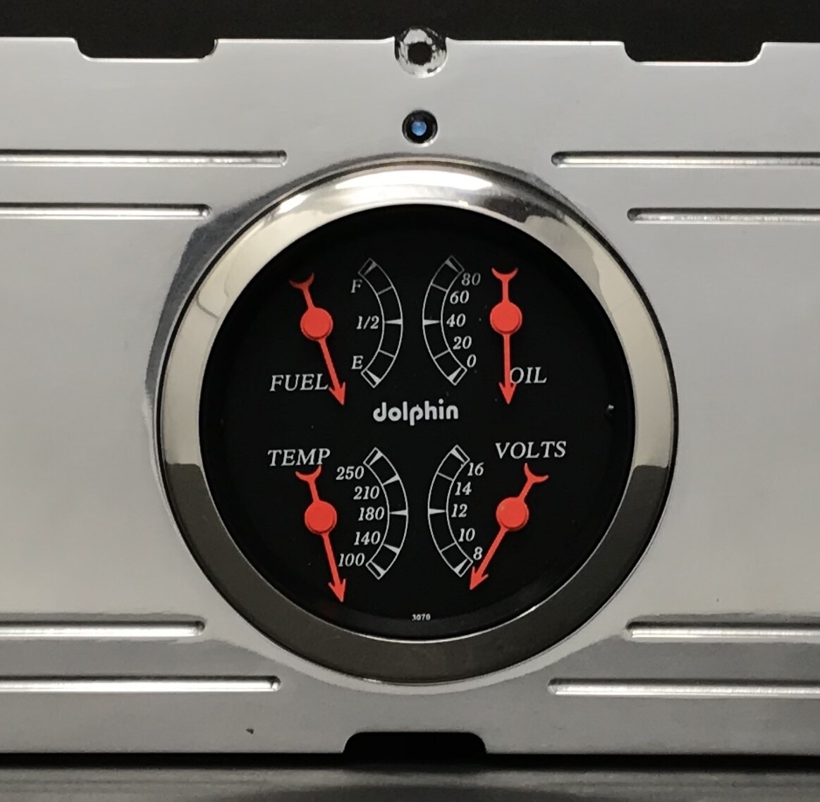 1964 1965 1966 Chevy Truck 3 Gauge Dash Panel Insert Quad Style ...