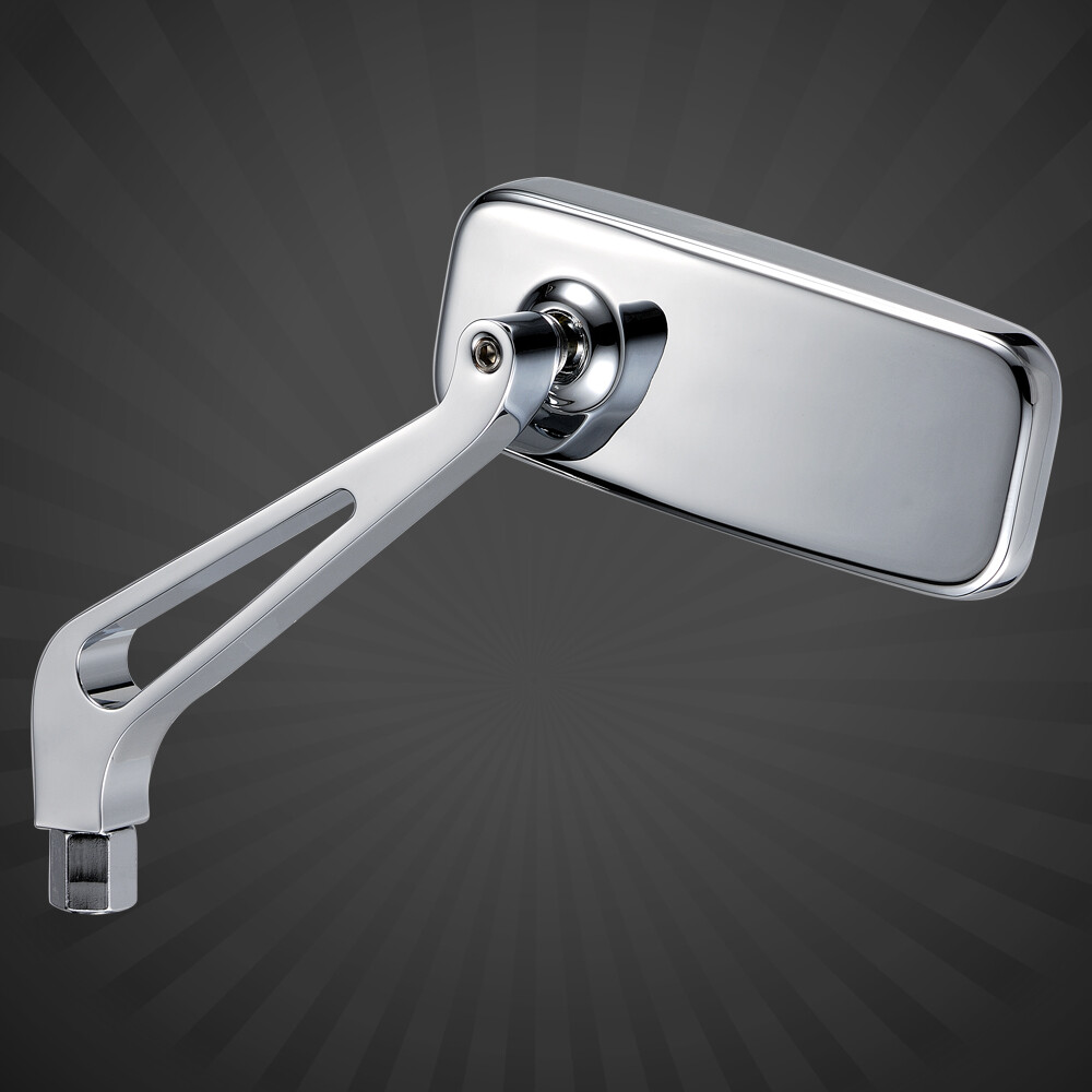 Mirrors Chrome Aluminum for Motorcycle Chopper Cruiser racer KiWAV AU ...
