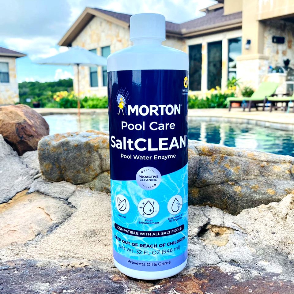 Morton Pool Care SaltCLEAN Salt Water Swimming Pool Water Enzyme, 32 Oz ...