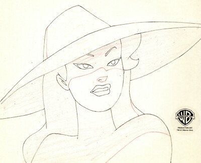 Batman Animated Series-Original Production Drawing-Poison Ivy-Almost ...
