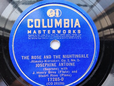 Josephine Antoine 78rpm Single 10-inch Columbia Records #17285-D The ...