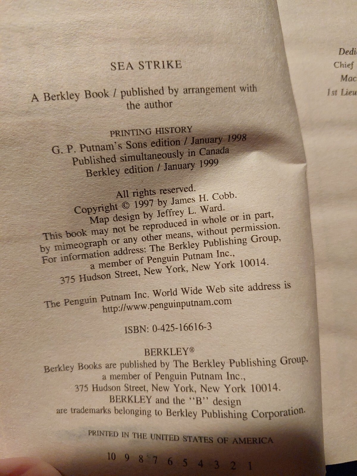 Sea Strike by Cobb, James H. Exlibrary paperback | eBay