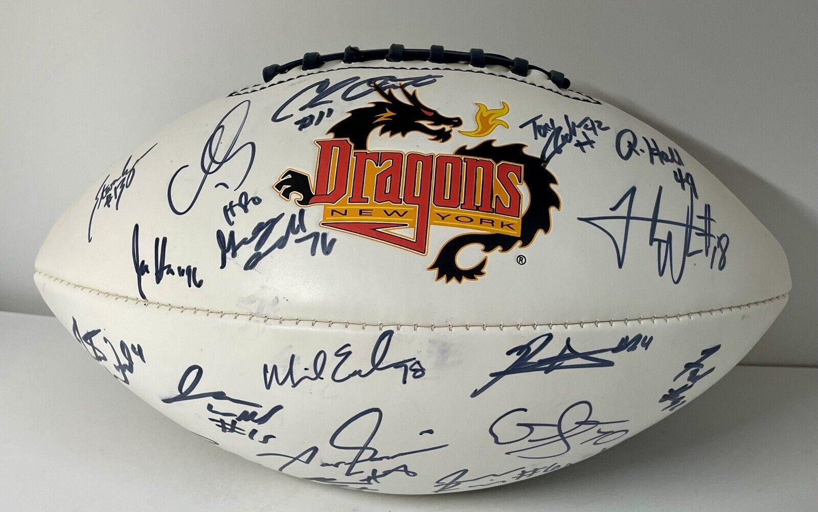 AFL Football, Spalding, New York Dragons, Autographed | eBay