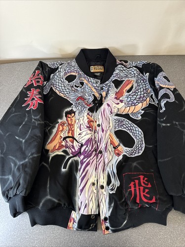 Vintage Veezo Millennium Gear Anime Dragon Bomber Jacket Coat All Over ...