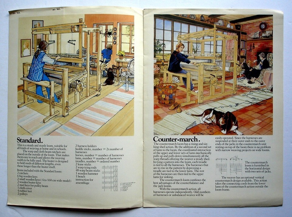 Vavstolsfabriken Glimakra Looms & HD Hand Looms Sales Brochures | eBay