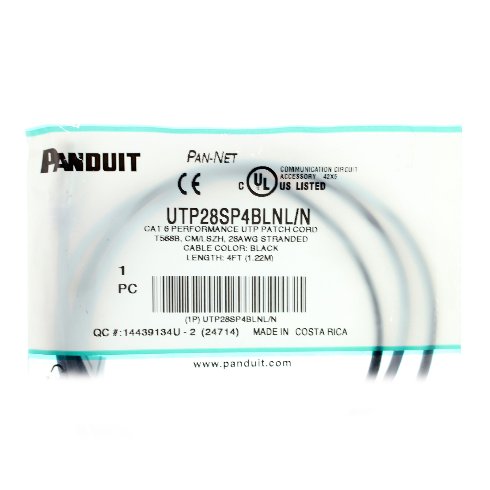 Panduit PanNet TX6-28 UTP28SP5BU U/UTP Patch Cord for sale online | eBay