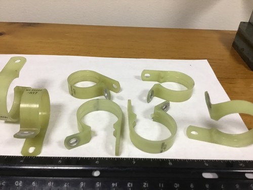New Qty (8) 1 1/8" Mil Spec Plastic Loop Clamps, MS25281 R17 | eBay