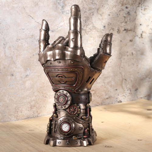 Veronese Design 9 1/2 Inch Steampunk Gauntlet of Love Resin Sculpture ...