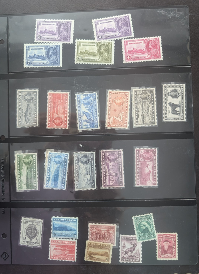 Newfoundland 120 Stamp Lot Collection Unused HR 1928-1949 Over 120 ...