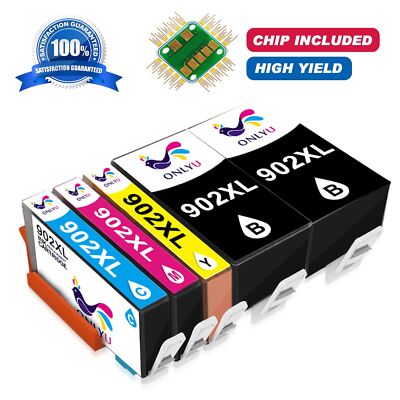 5PK 902XL Ink Cartridges for HP Officejet Pro 6960 6962 6968 6970 6975 ...