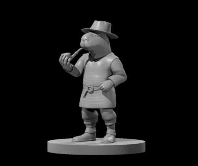Were Capybara Werecapybara Monster Manual 28mm Scale DND D&D Tabletop ...
