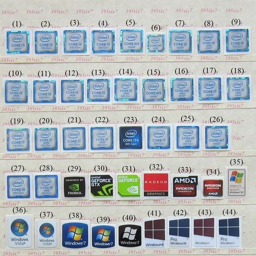 Intel Core i3 i5 i7 Sticker for 6th - 9th Gen Philippines | Ubuy