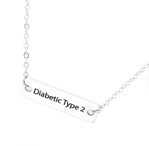 Medical Awareness Jewelry, Diabetic Type 2 Necklace, Diabetes Necklace ...