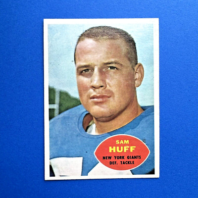 1960 Topps #80 Sam Huff HOF New York Giants +/- EX-EXMINT | eBay