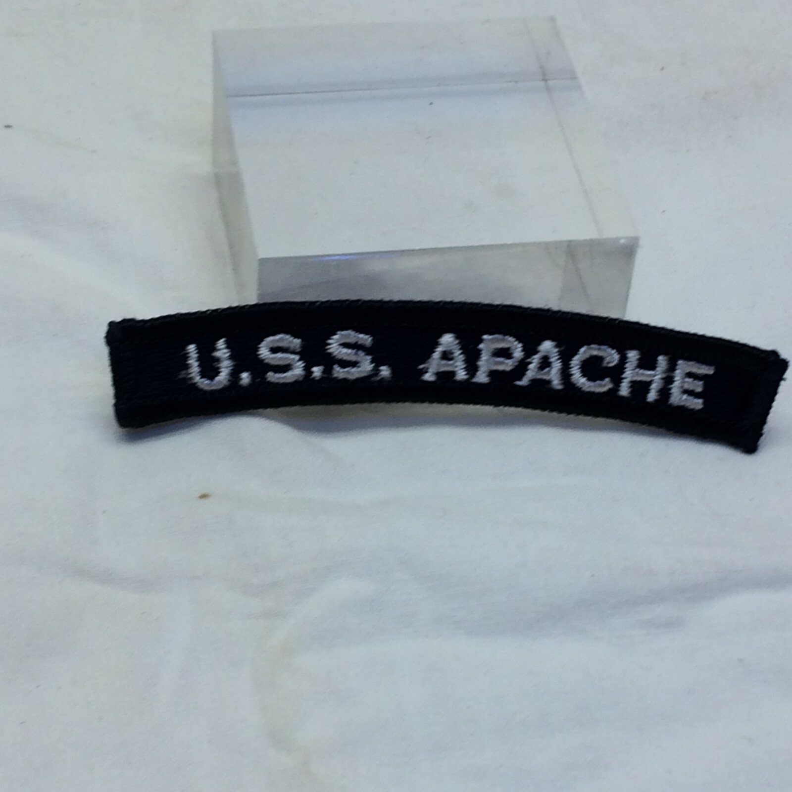 U.S.S. Apache Military Patch Arc Tab Badge | eBay