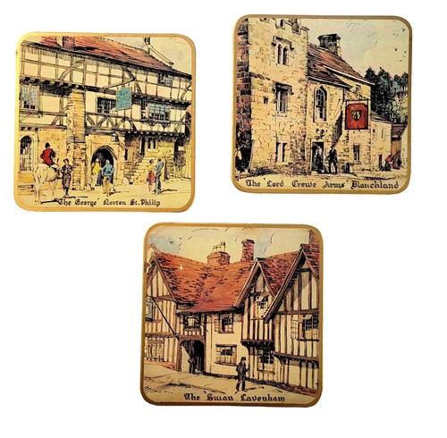 Vintage 1950s Win-El-Ware Coasters Lot Of 3 Made In England | eBay