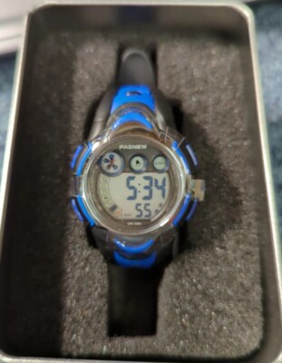 New WR30M Boys Digital Watch In Tin Black Strap | eBay UK