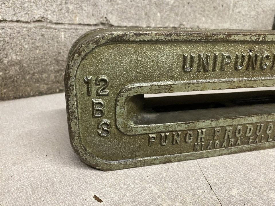 UNIPUNCH 12B3 C-Frame Punch/Die Press Punch | eBay