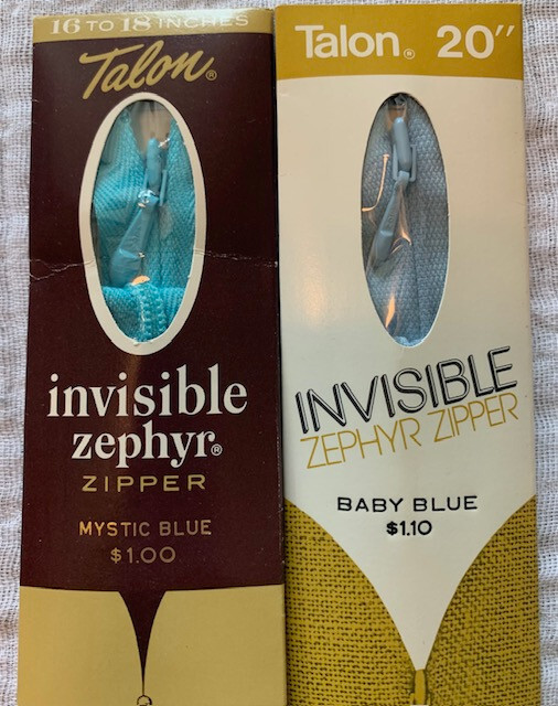 Vintage Zipper Lot 11, Talon, J&P Coats, 16, 18, 20, 24 inch, mixed ...