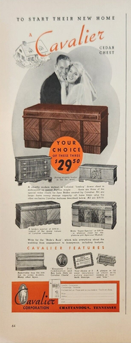 1940 Cavalier Corporation Vintage ad Cedar Chest Furniture | eBay