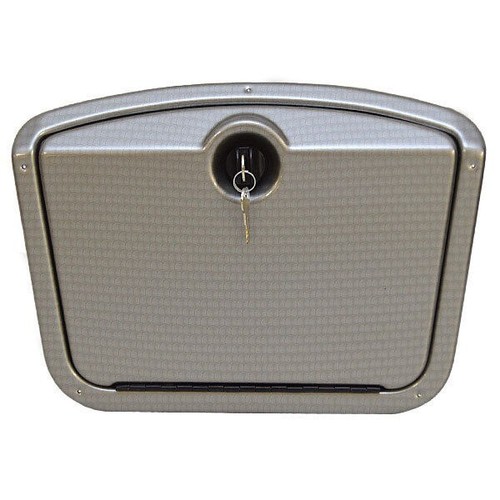 Locking Boat Glove Box ABL3619X-2374 | Silver Locking Hatch | eBay