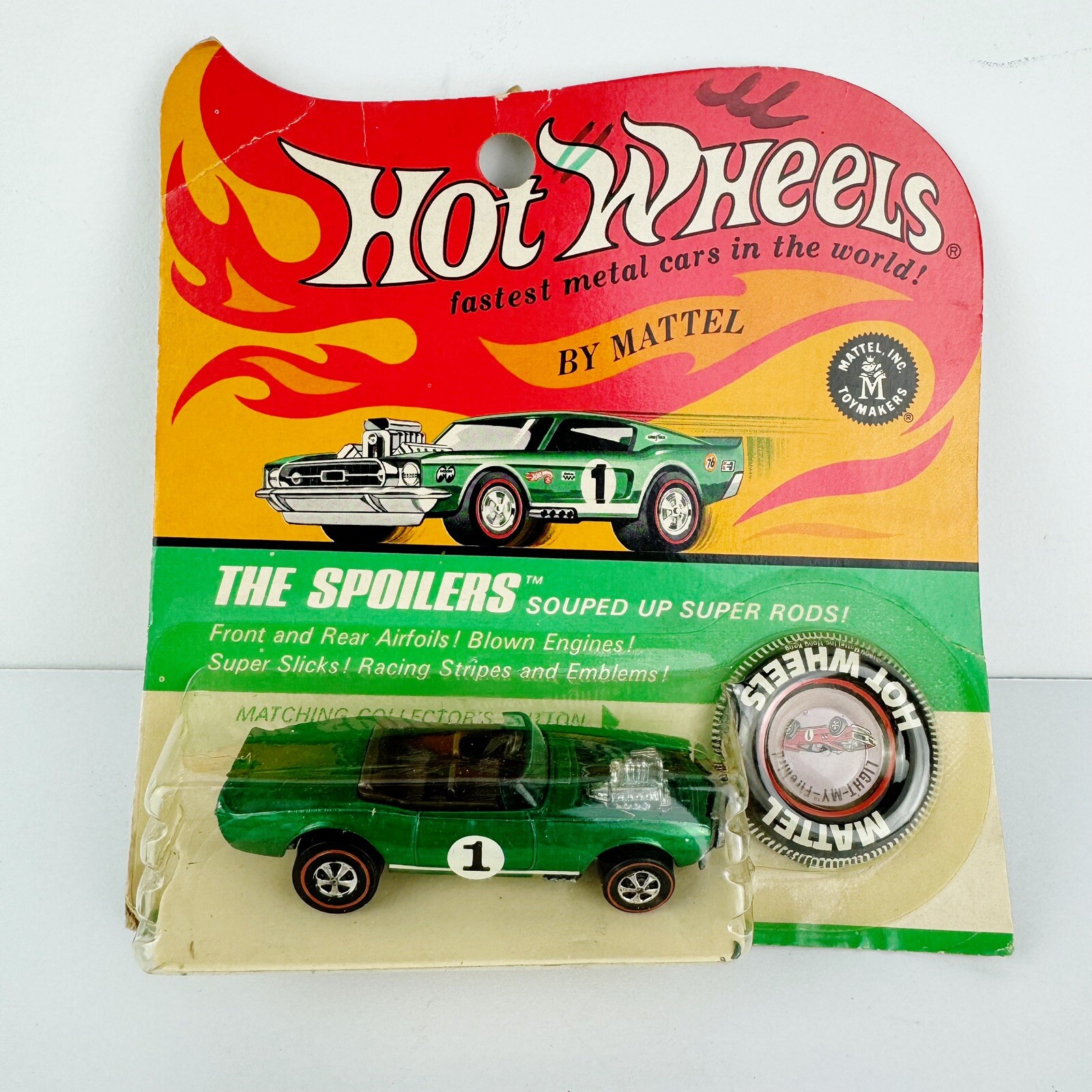 Vintage 1967 REDLINE Hot Wheels Mattel The Spoilers Souped Up Super ...